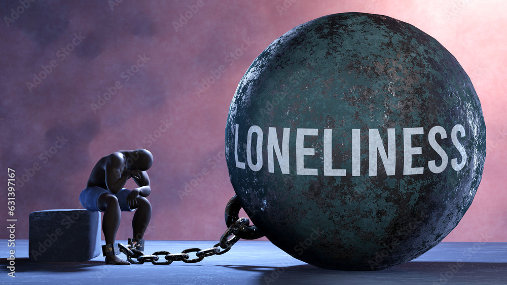 Loneliness - a metaphor showing human struggle with Loneliness ...