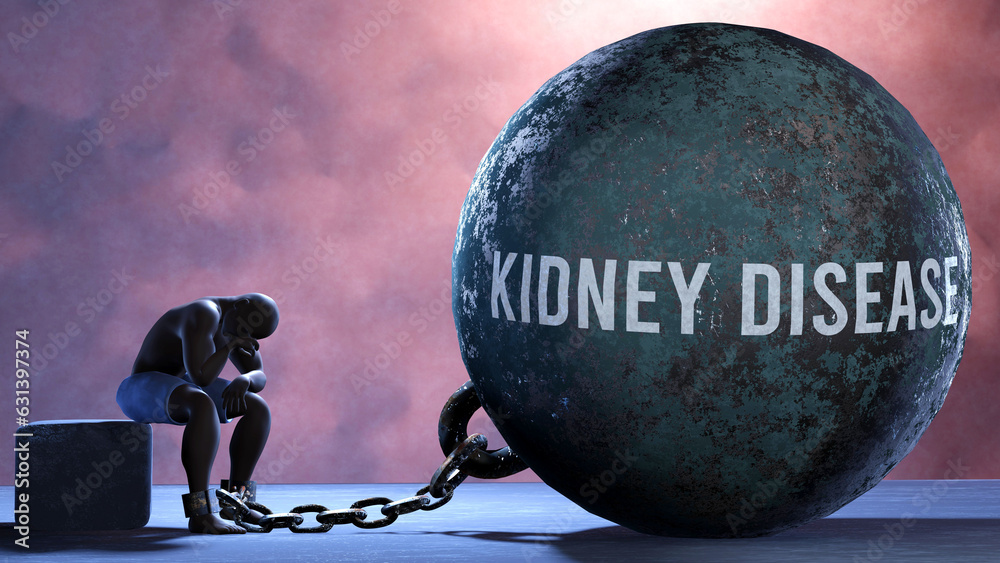 Kidney disease - a metaphor showing human struggle with Kidney disease ...