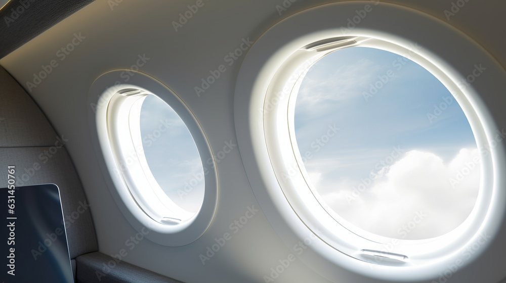 Luxury Modern Business Jet Interior. State-of-the-Art Aircraft Cabin ...