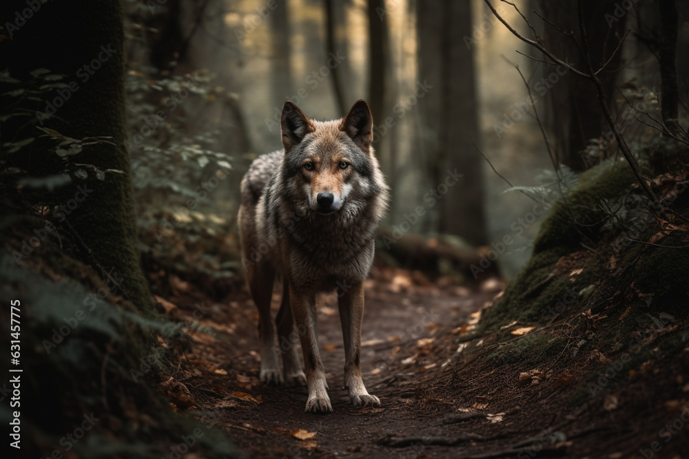 Encounter the awe inspiring presence of a big, scary, and majestic lone ...