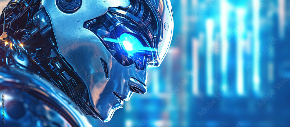 Robotics technology background. futuristic fourth industrial revolution ...