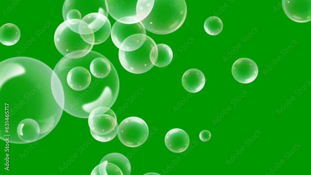 Bubble green screen, Abstract technology, science, engineering ...