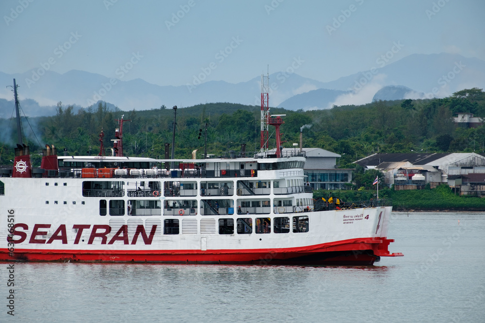 Donsak, Thailand - October 22, 2022 Seatran Ferry to Samui Stock Photo ...
