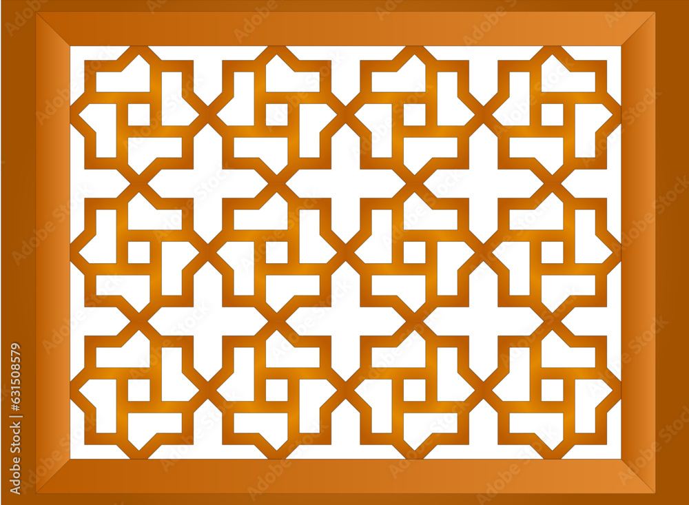 seamless geometric pattern, Laser cut geometric template set. Laser ...