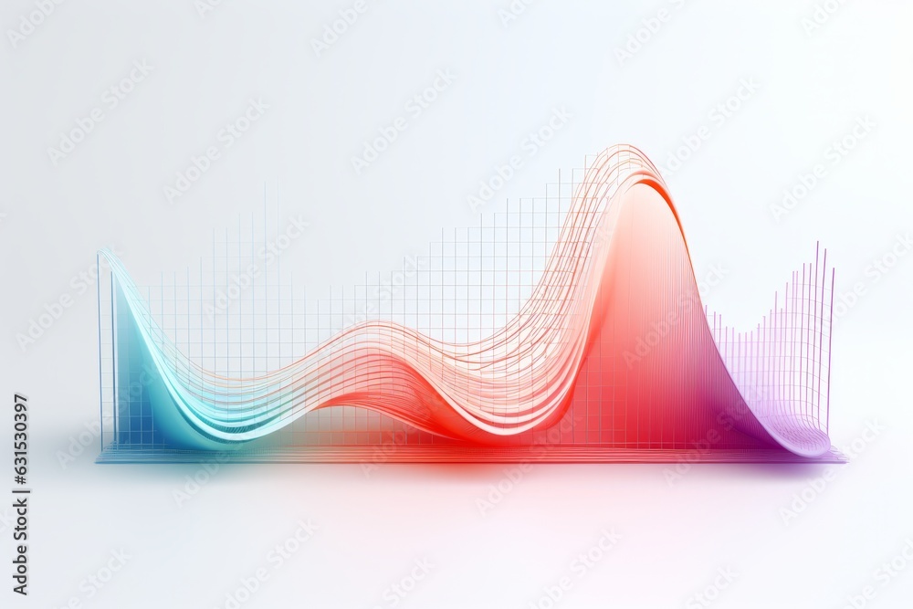 chart glassmorphism aesthetic 3d, infografía de crecimiento Stock ...
