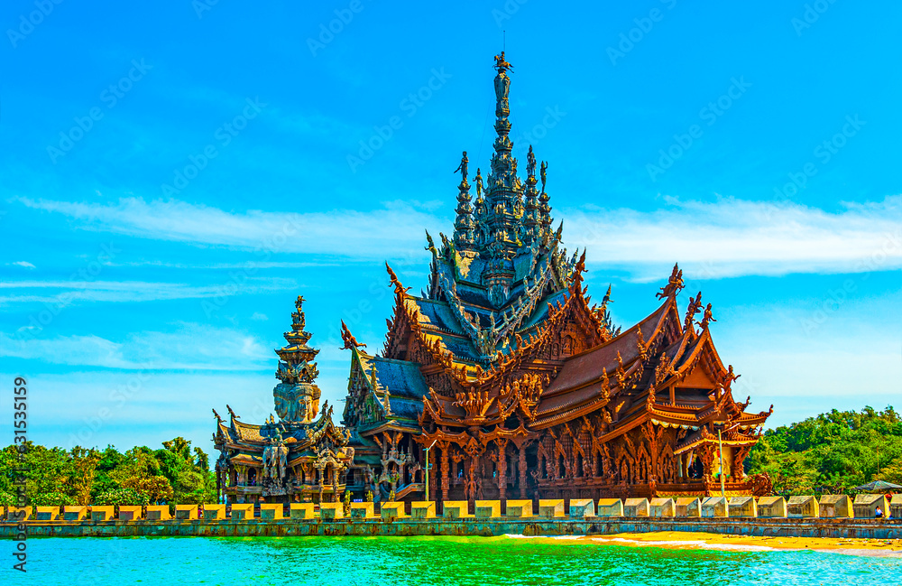 Pattaya, Thailand - December 29, 2018: Sanctuary of Truth, a ...