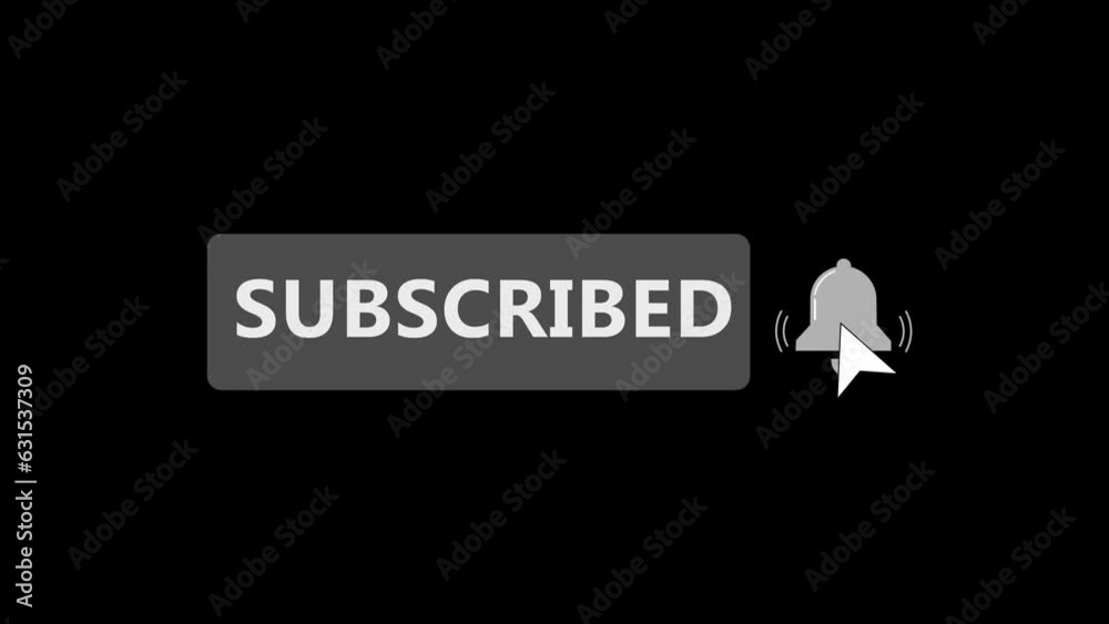 SUBSCRIBE Button Green Screen. Editorial Footage: Animation of a ...