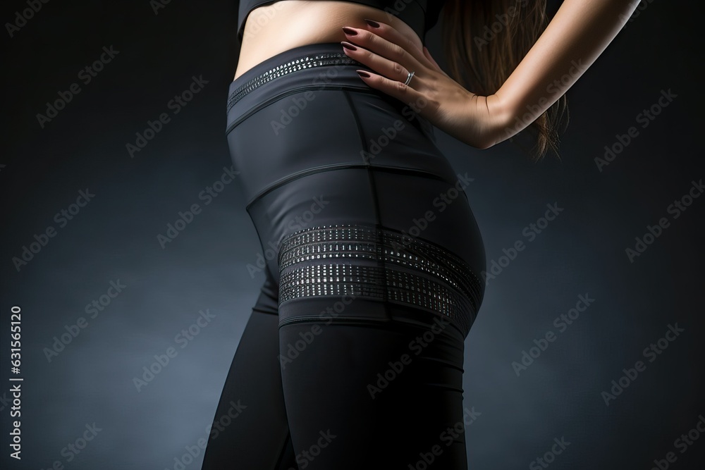 Sculpted Fitness: Slim Woman's Toned Body Engaged in an Intense ...