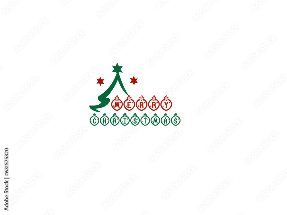 Merry Christmas Logo Vector Art, Icons, and Graphics. Christmas Logo ...