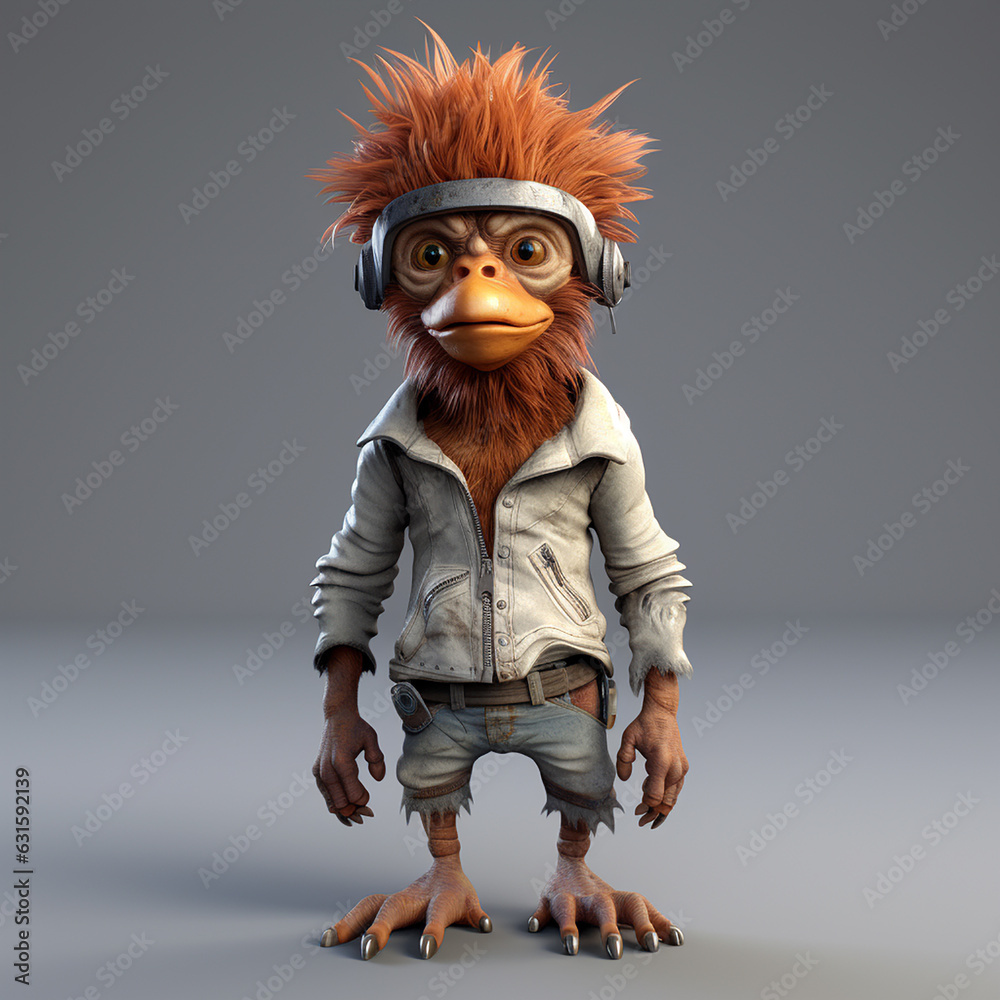 chicken monkey. Generative in ai Stock Photo | Adobe Stock