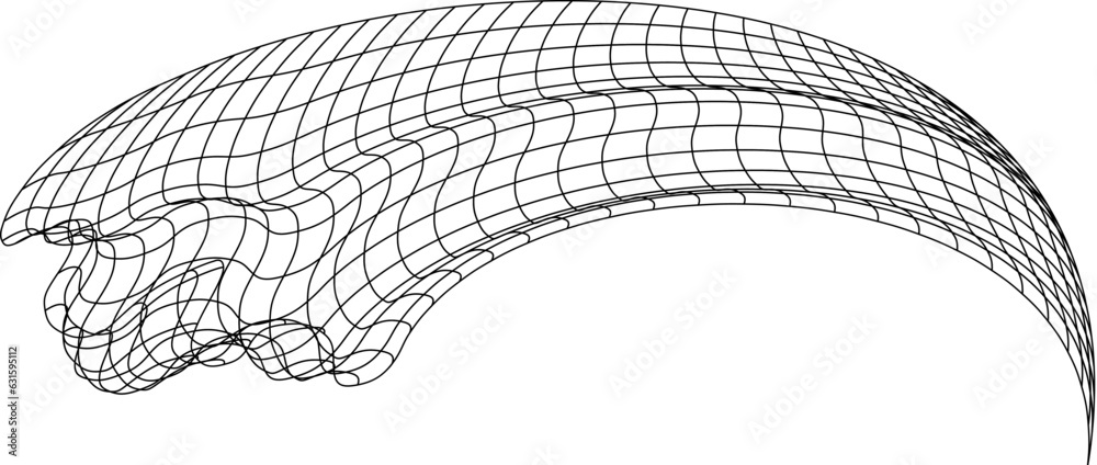 Net flying waving. Texture wave textile. Fabric square cells sea wind ...