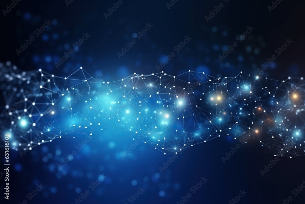 Technological abstract background, worldwide network. Line and dot ...