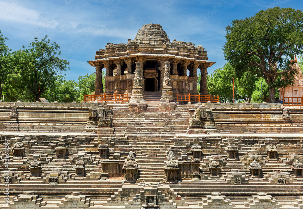 The Sun Temple at Modhera is an ancient Hindu temple located in the ...