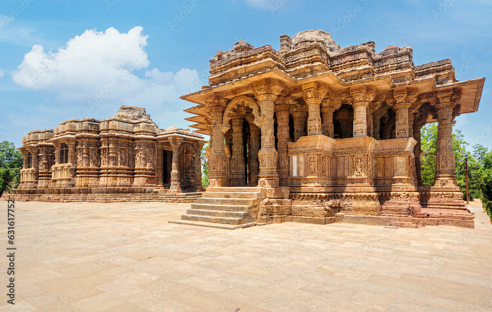 The Sun Temple at Modhera is an ancient Hindu temple located in the ...