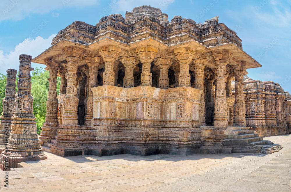 The Sun Temple at Modhera is an ancient Hindu temple located in the ...