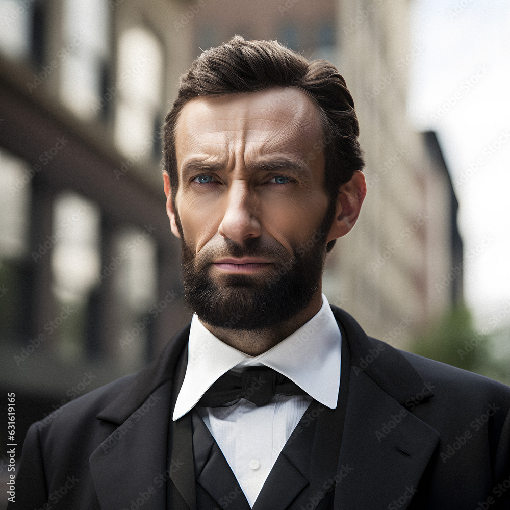 Photo & Art Print Contemporary Portrayal: Abraham Lincoln in Modern ...