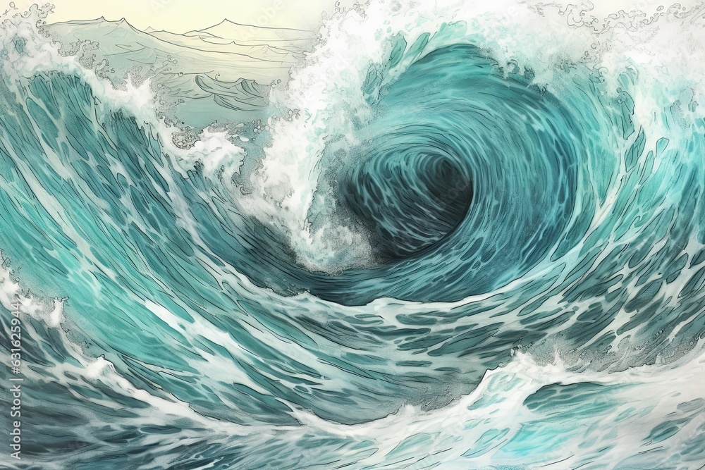 Turquoise Waters and Coastal Serenity: Capturing the Power of Crashing ...