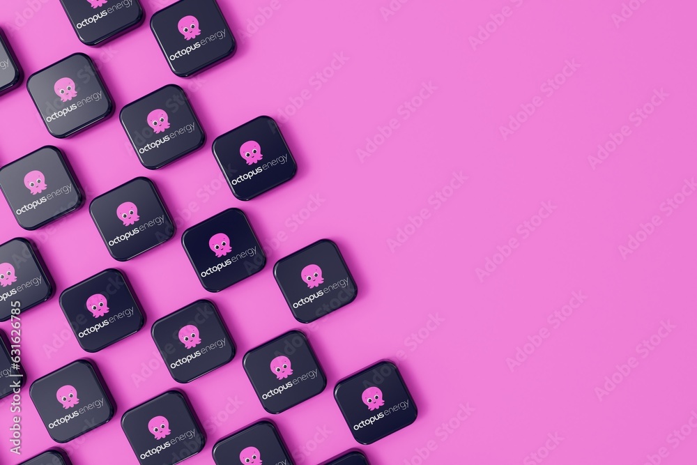 LONDON, UK - July 2023: Octopus Energy gas and electricity energy ...