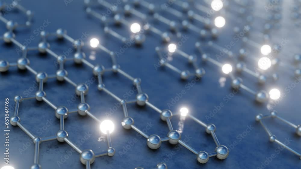 Atomic structure or chemical structure For use as a background image or ...