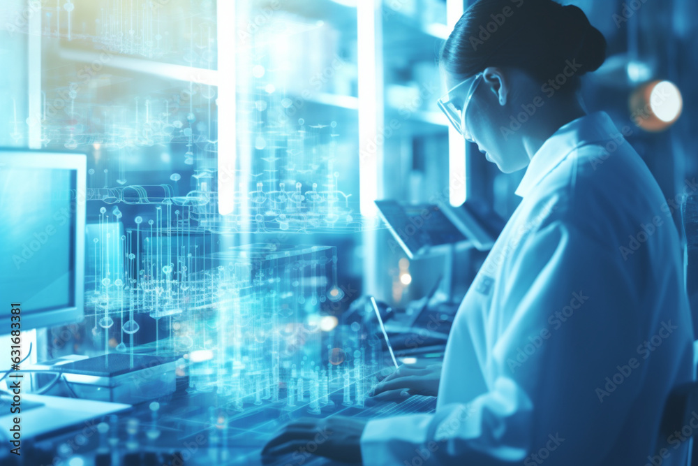 Scientists are experimenting Genetic research and Biotech science Human ...