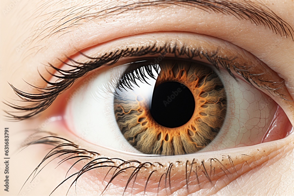 Human Eye Large Outline. Stock Illustration | Adobe Stock