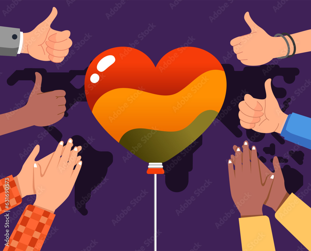Black lives matter campaign poster illustration, hands with different ...