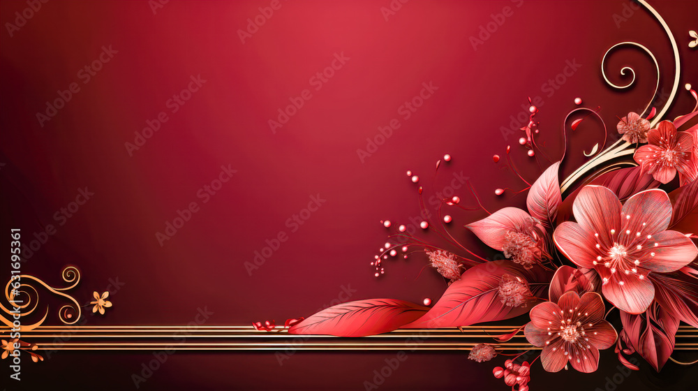 Elegant Burgundy and Gold Background: A Festive and Romantic ...