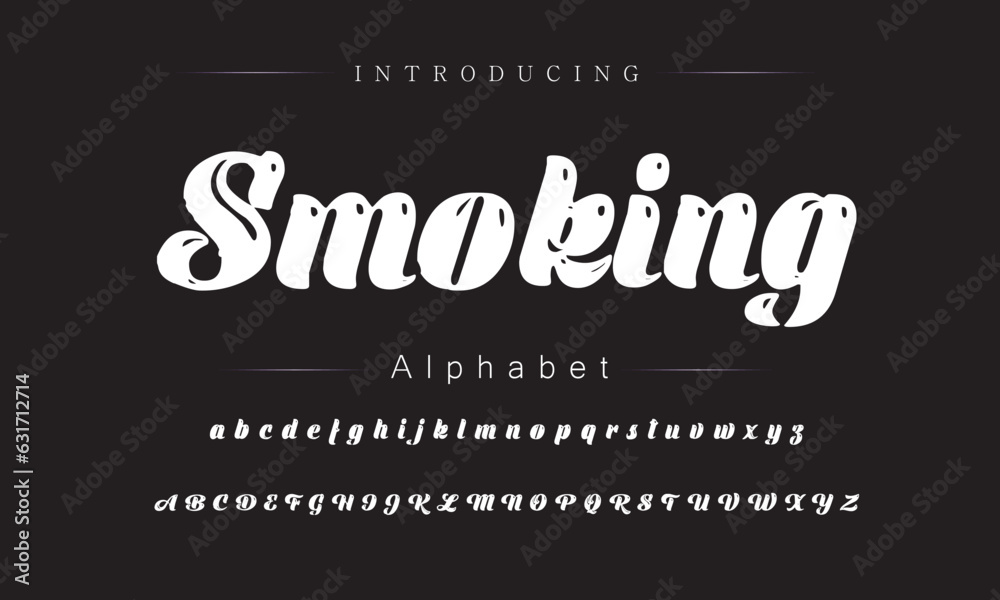 Smoking Signature Font Calligraphy Logotype Script Font Type Font ...