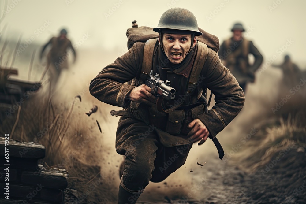 members of Red Star history club wear historical Soviet uniform during ...