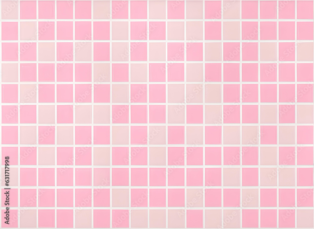 Pink tile wall chequered background floor texture. Ceramic wall and ...