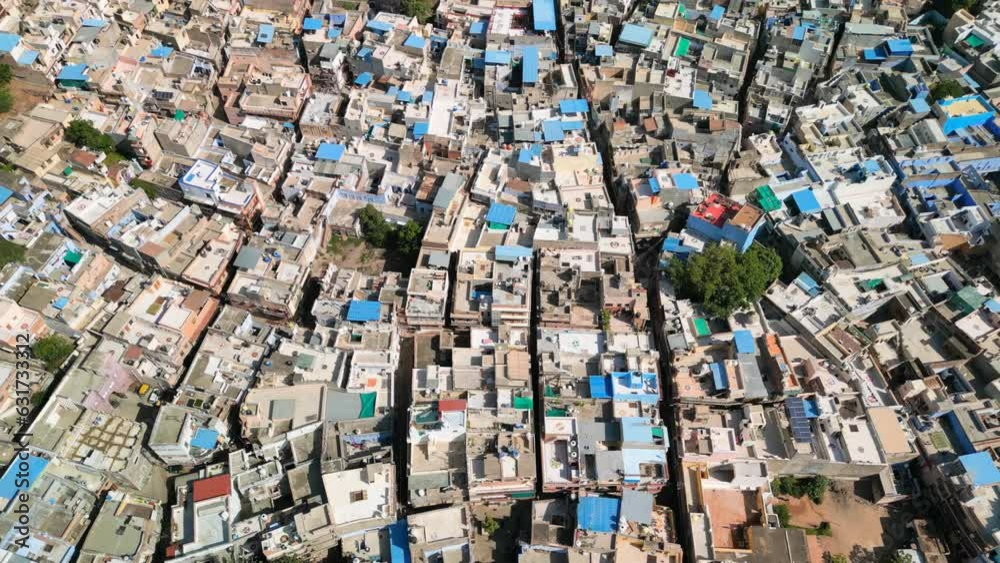 Jodhpur, India: Aerial view of city in Rajasthan and former capital of ...