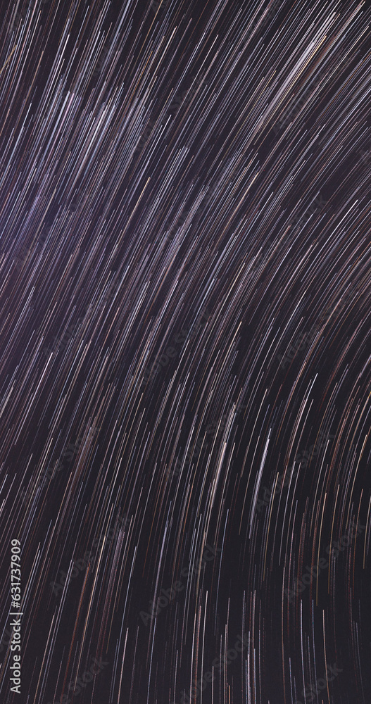 Bewitching Illusion Of Star Trails. Hyper. Spin Of Unusual Amazing ...