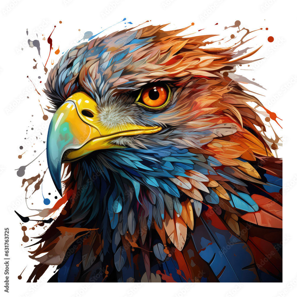 The eagle bird head and wing design reimagined as a breathtaking ...