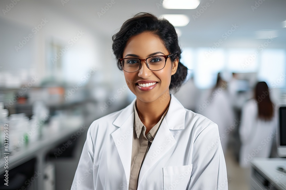 Indian Female Biotechnologist smiling at the camera, Women in STEM ...