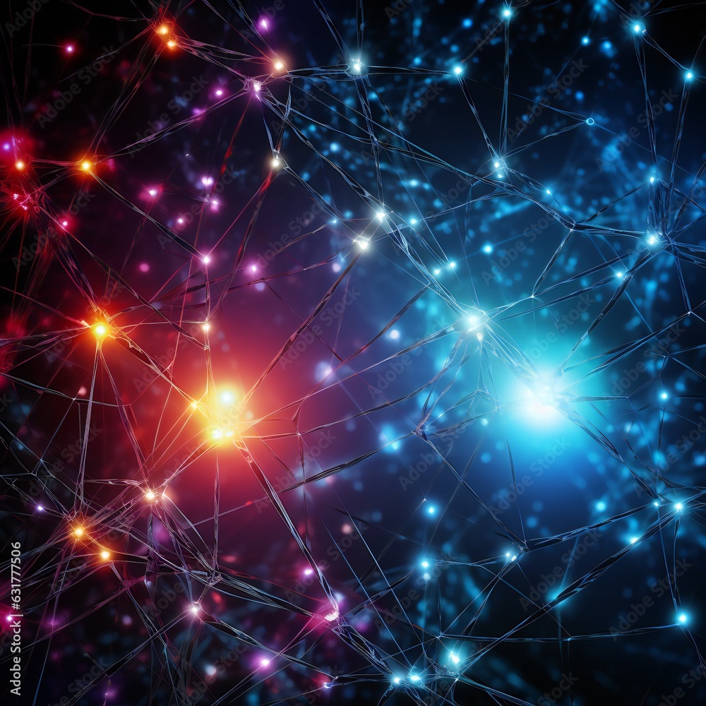 Neuronal network with electrical activity of neuron cells. Neuroscience ... Neuronal network with electrical activity of neuron cells. Neuroscience ...