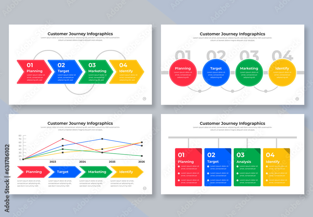 Customer Journey Infographics Stock Template | Adobe Stock