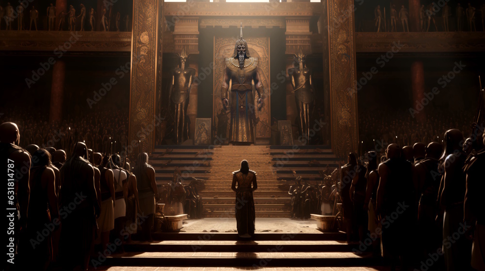 Anunnaki Nephilim Giant God worshipped by ancient people in a Sumerian ...