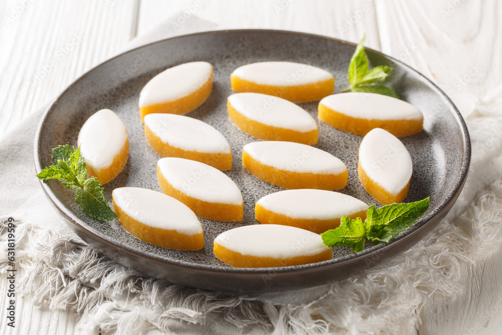 Calissons are a Provencal candy composed of a light paste of ...