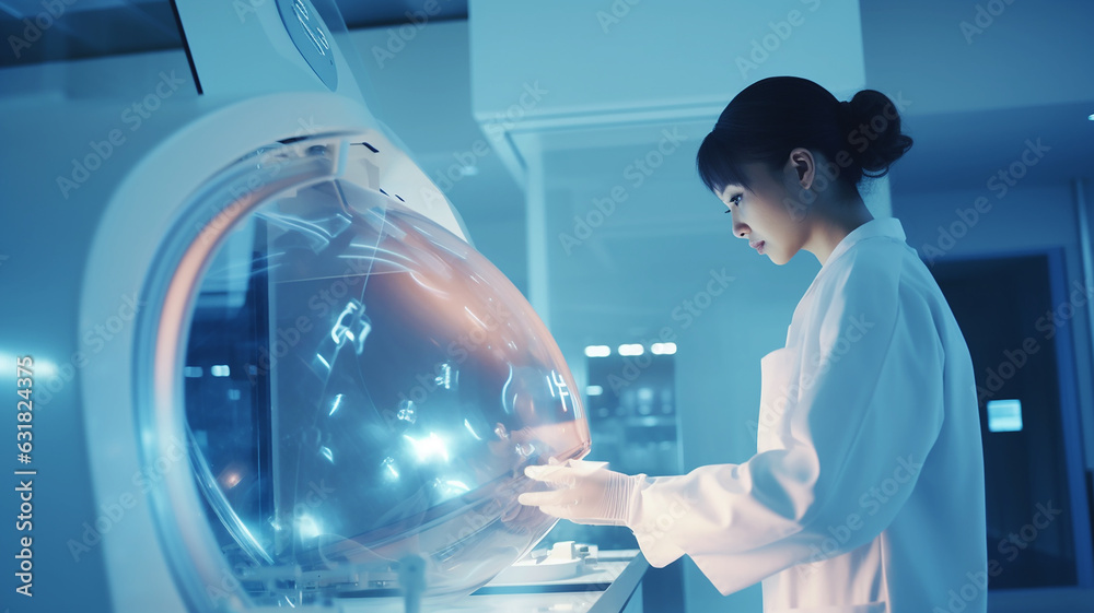 Future innovative digital lab diagnostic test in a high-tech medical ...