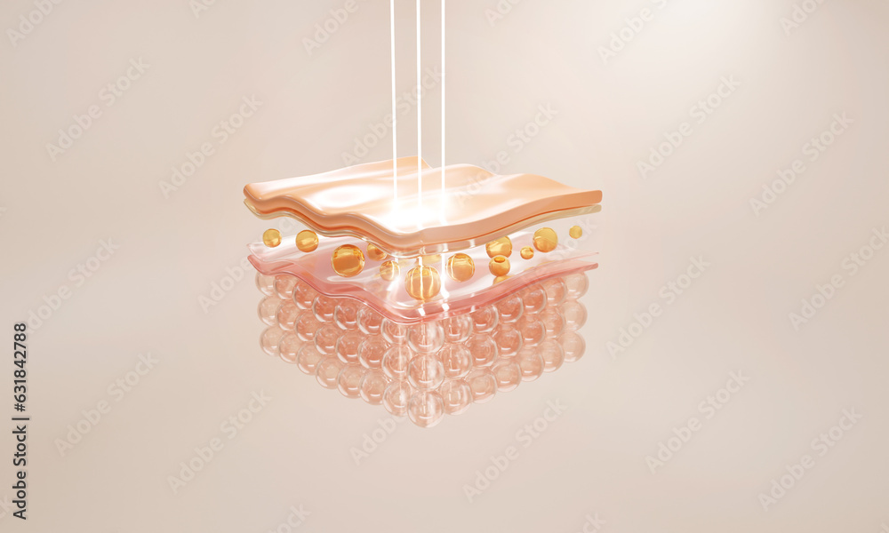 laser or serum vitamin through the skin layer for repair wrinkles and ...