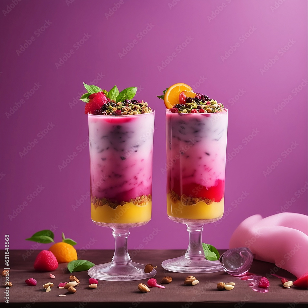 Mesmerizing falooda layers, the fusion of colors & textures. Perfect ...