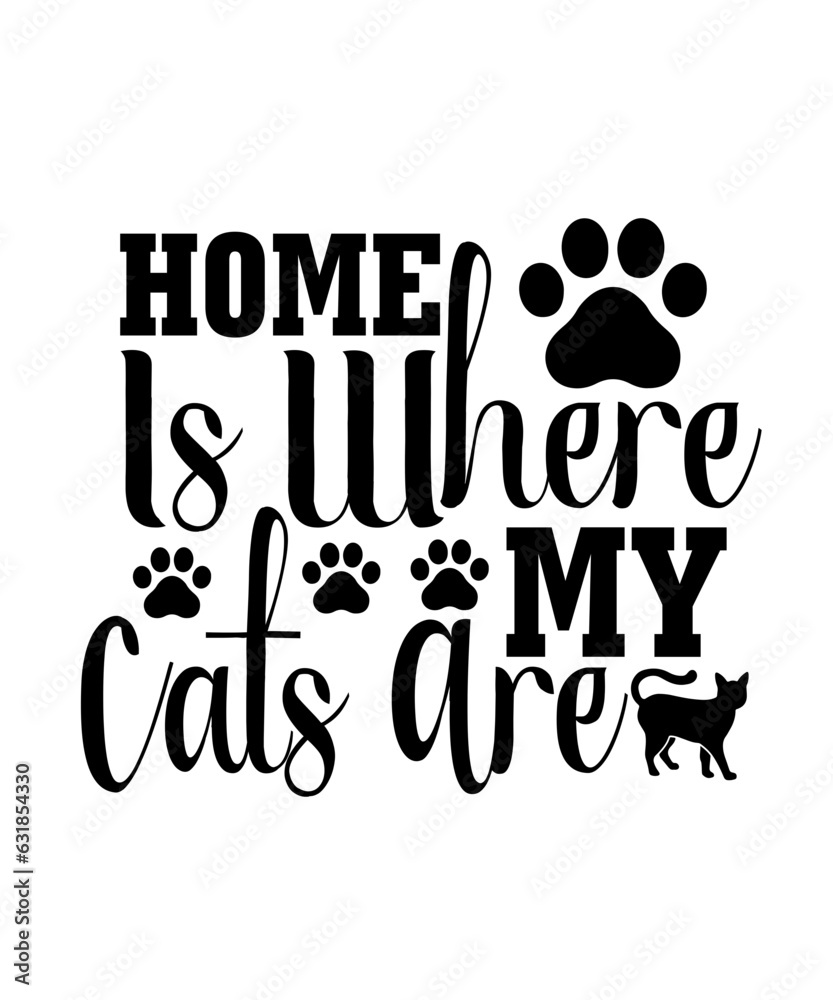 Vecteur Stock Cat Svg Design,Cat Mama SVG Bundle, crazy cat lady svg ...