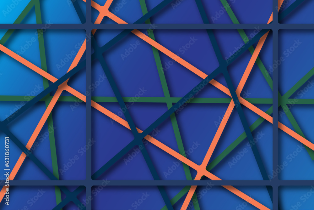 Abstract Background With Multi Colour Ornament And Mordern Geomatric Design With Futuristic