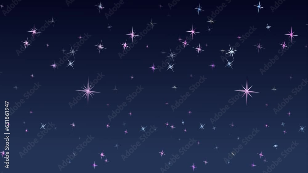 stars background and 2d animation , night sky, shiny stars abstract ...