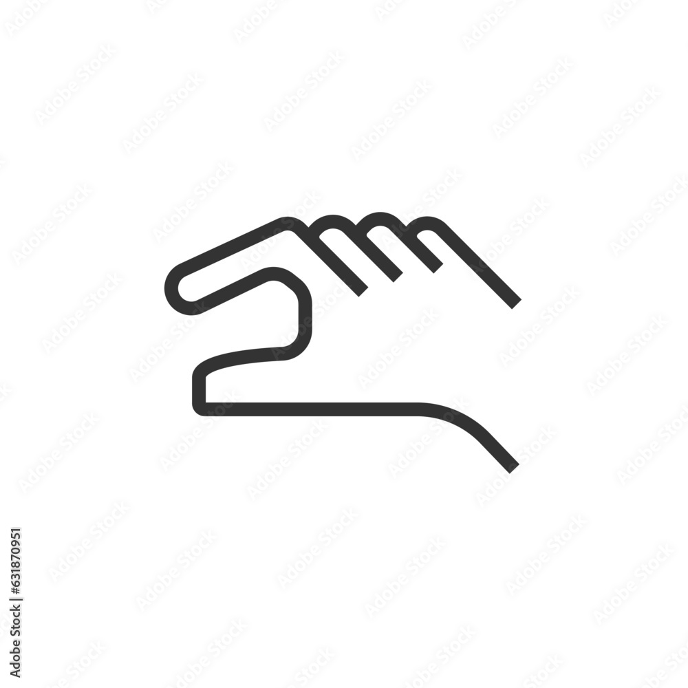 Manual control icon. Graphical symbol modern, simple, vector, icon for ...
