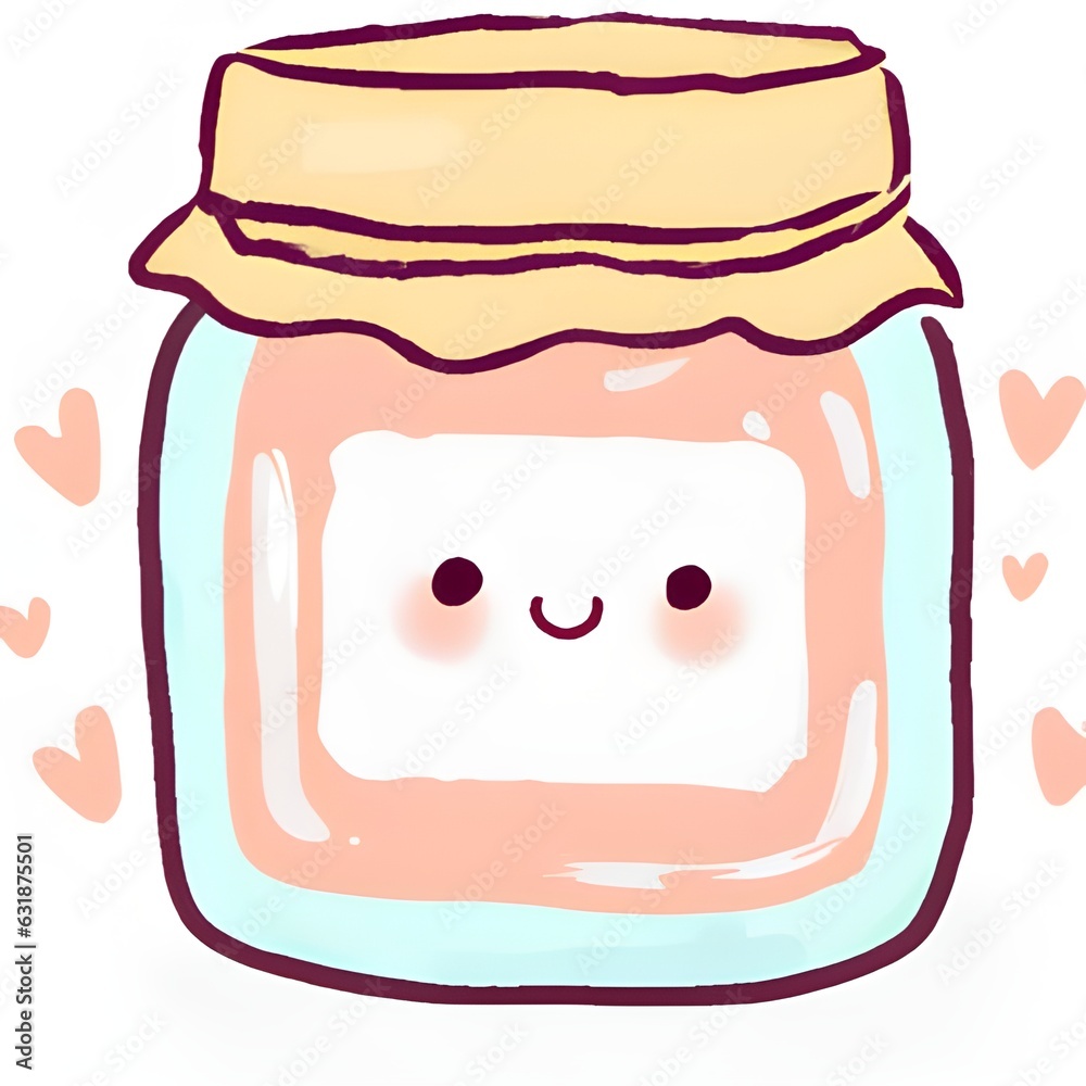 cute kawaii jar, ai jar digital art, jar ai generative, ai generative ...