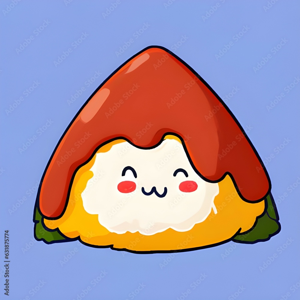 Cute Kawaii Onigiri Illustration Onigiri Art Onigiri Cute Kawaii