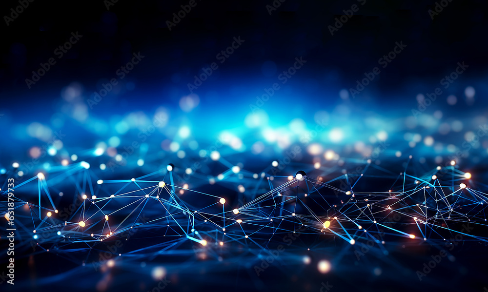 technology, neural, network, futuristic, optical, innovation ...