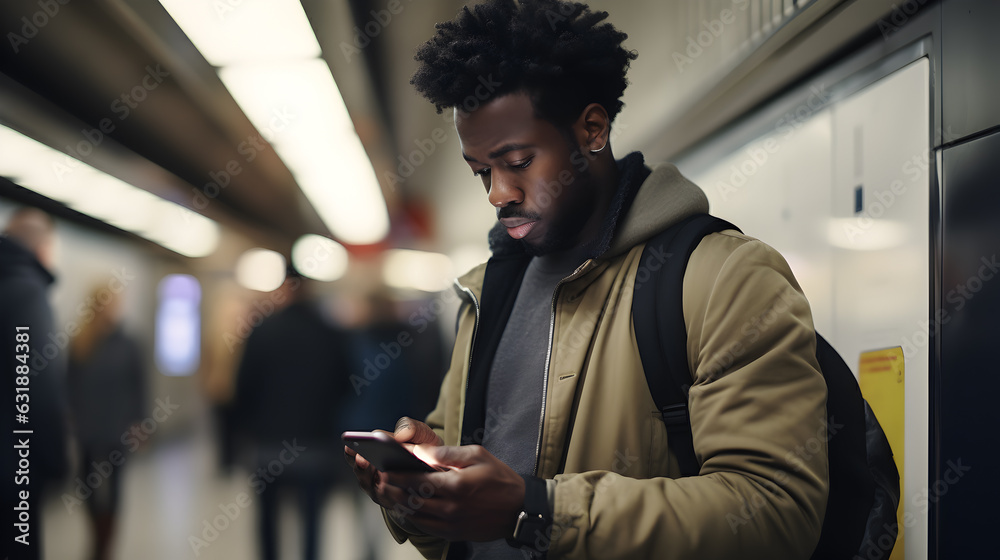 Candid shots of people engross on their phones in public places Stock ...