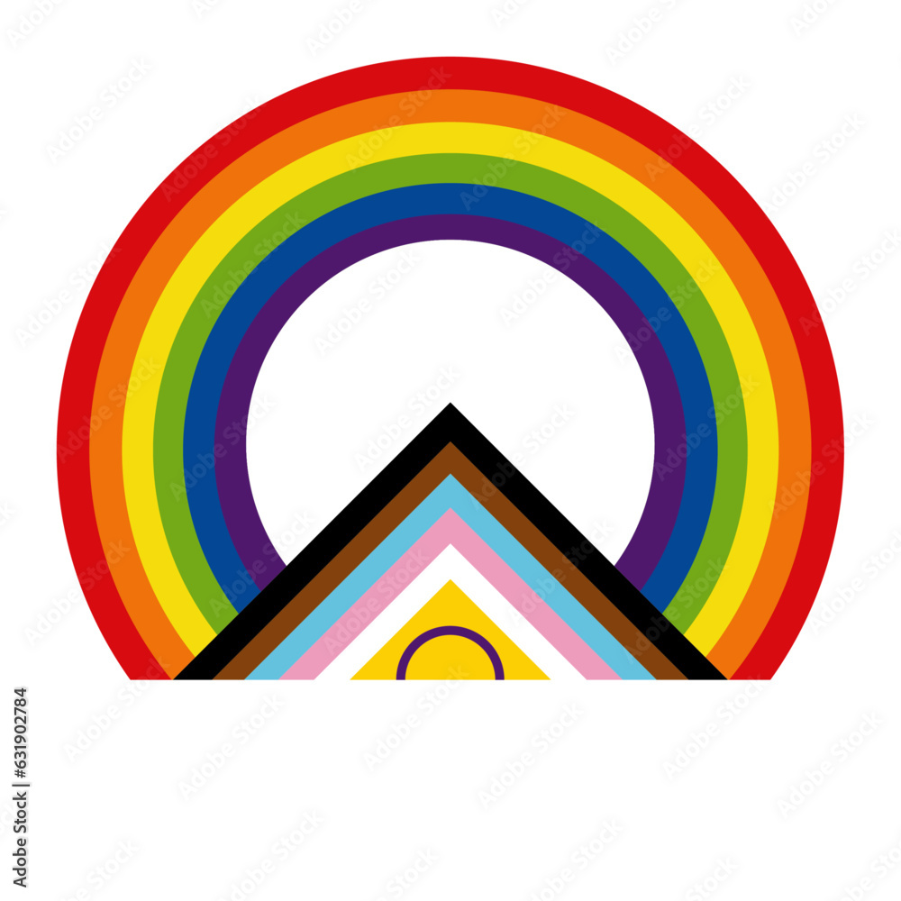 Logo in the colors of the rainbow; pride rainbow. Stock Vector | Adobe ...